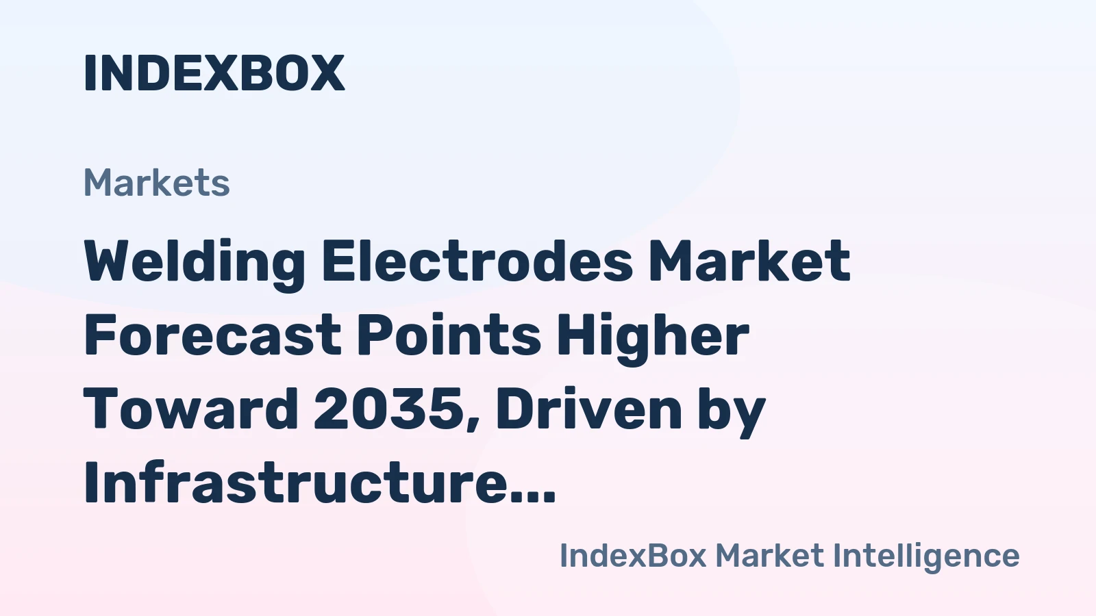 Welding Electrodes Market Forecast Points Higher Toward 2035, Driven by Infrastructure and Energy Transition