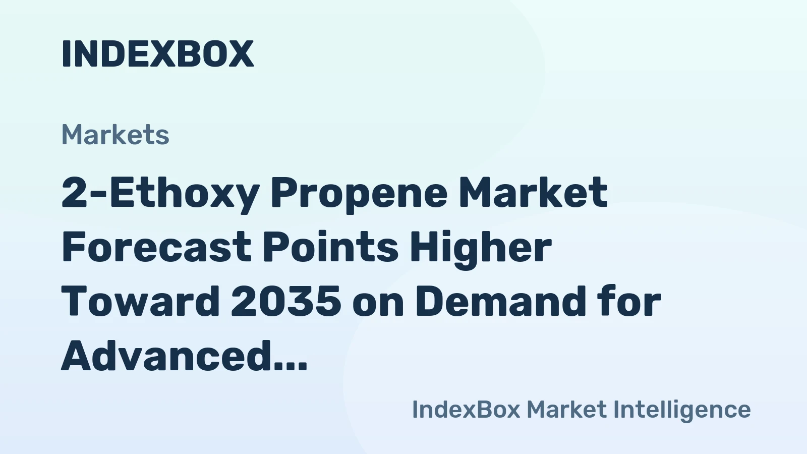 2-Ethoxy Propene Market Forecast Points Higher Toward 2035 on Demand for Advanced Synthesis