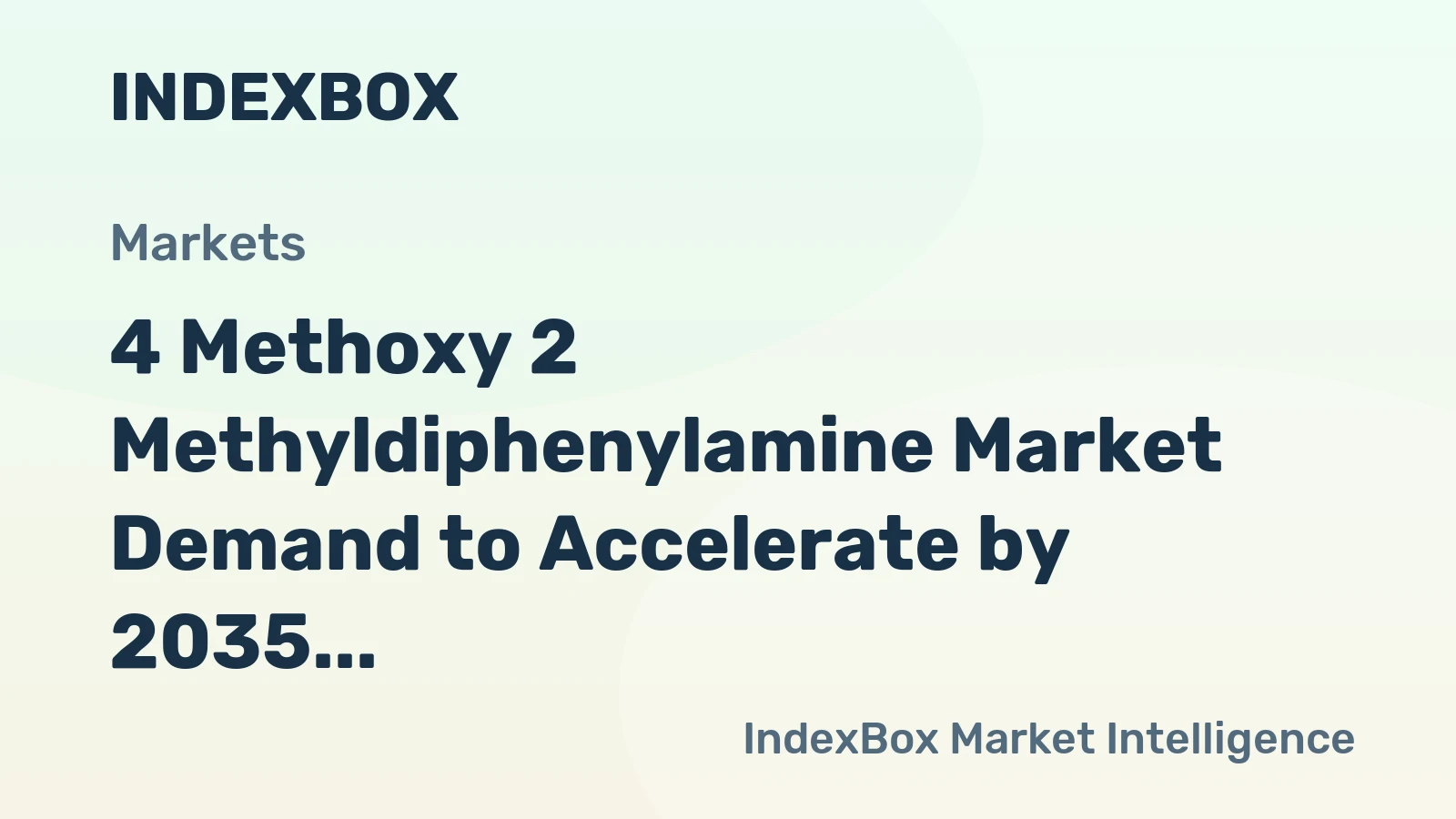 4 Methoxy 2 Methyldiphenylamine Market Demand to Accelerate by 2035 Driven by Electronics Miniaturization and EV Component Adoption