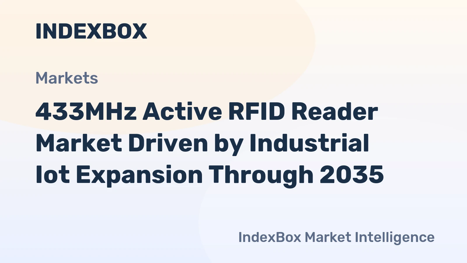 433MHz Active RFID Reader Market Driven by Industrial Iot Expansion Through 2035