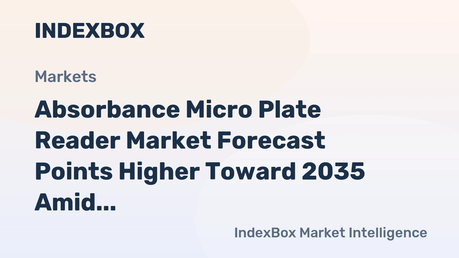 Absorbance Micro Plate Reader Market Forecast Points Higher Toward 2035 Amid Expanding Biopharma R&D Pipelines