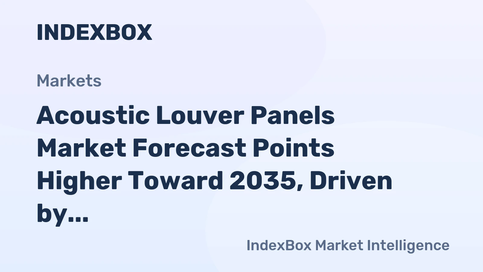 Acoustic Louver Panels Market Forecast Points Higher Toward 2035, Driven by Wellness-Focused Construction