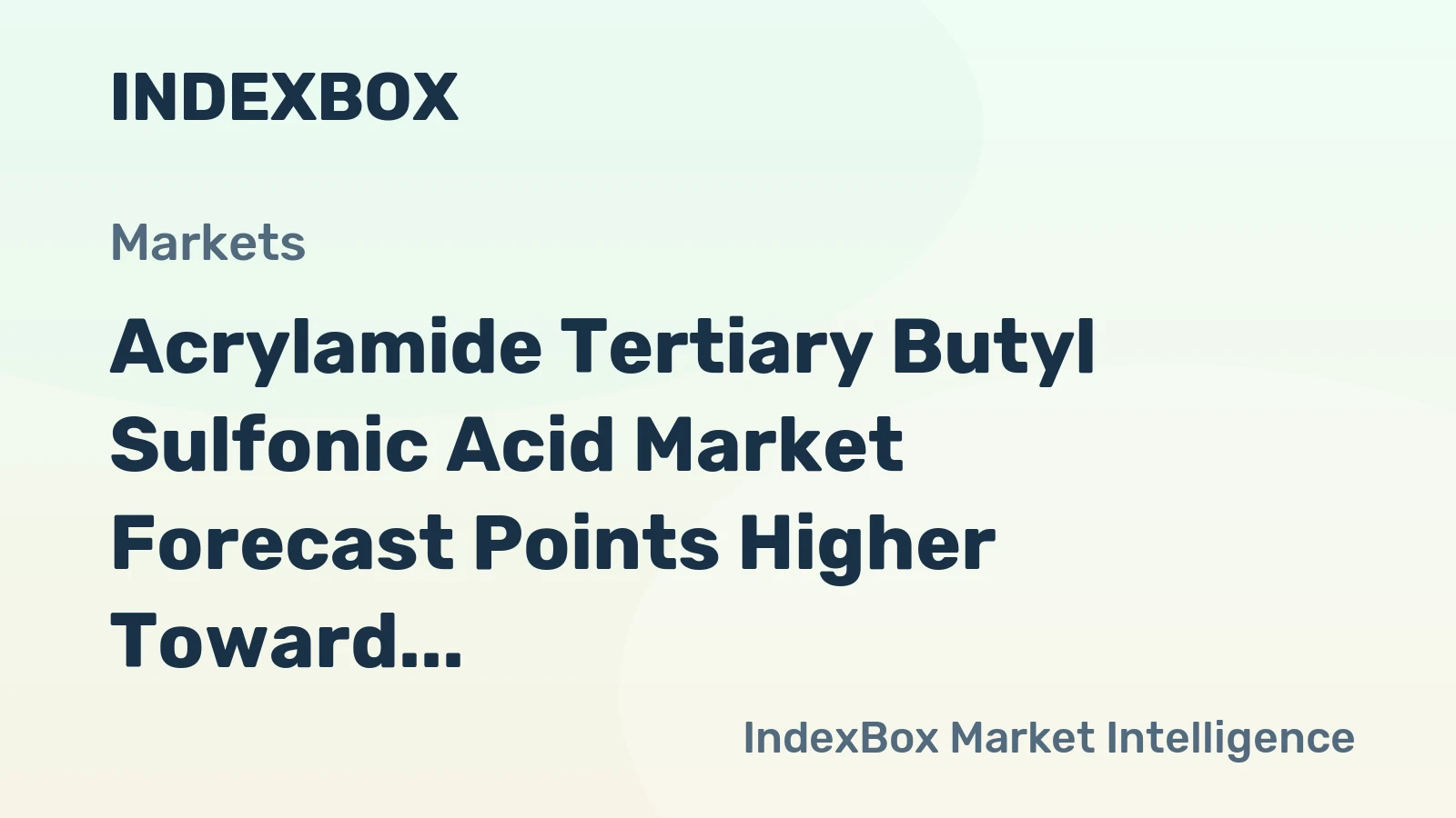 Acrylamide Tertiary Butyl Sulfonic Acid Market Forecast Points Higher Toward 2035 on Water Treatment Demand