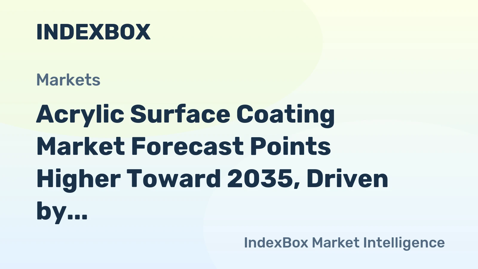 Acrylic Surface Coating Market Forecast Points Higher Toward 2035, Driven by Sustainable Construction Demand