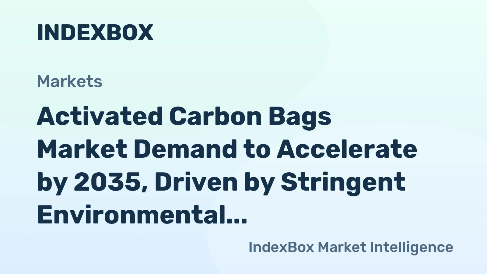 Activated Carbon Bags Market Demand to Accelerate by 2035, Driven by Stringent Environmental Regulations