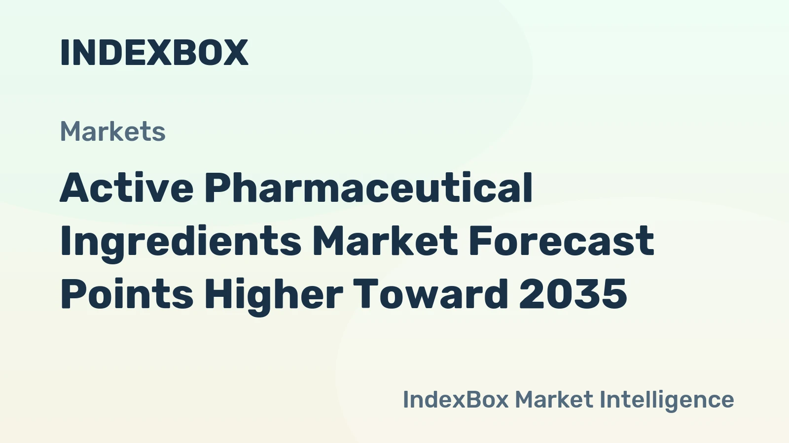 Active Pharmaceutical Ingredients Market Forecast Points Higher Toward 2035, Driven by Chronic Disease Burden and Biologic Expansion