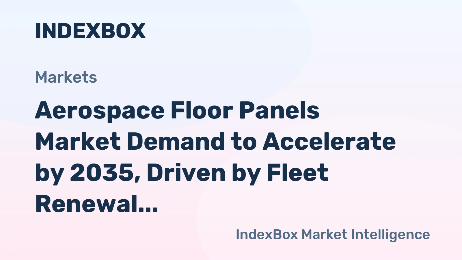 Aerospace Floor Panels Market Demand to Accelerate by 2035, Driven by Fleet Renewal and Lightweighting