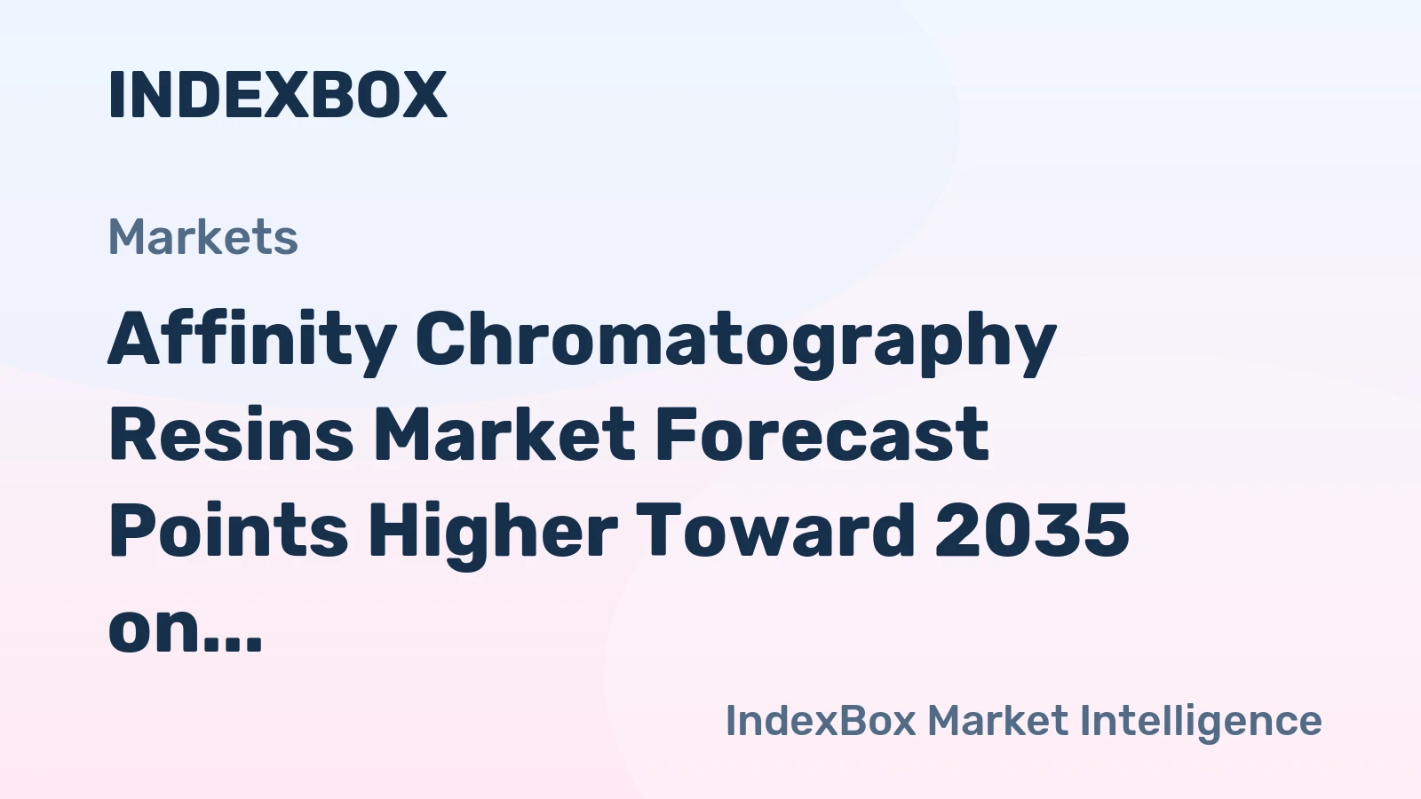 Affinity Chromatography Resins Market Forecast Points Higher Toward 2035 on Expanding Biologics Pipeline
