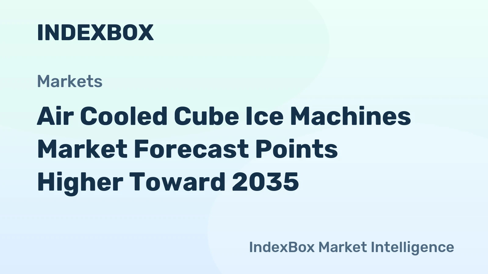 Air Cooled Cube Ice Machines Market Forecast Points Higher Toward 2035, Driven by Commercial Foodservice Expansion