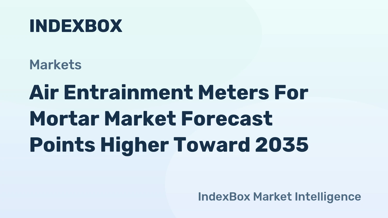 Air Entrainment Meters for Mortar Market Forecast Points Higher Toward 2035, Driven by Infrastructure Durability Mandates