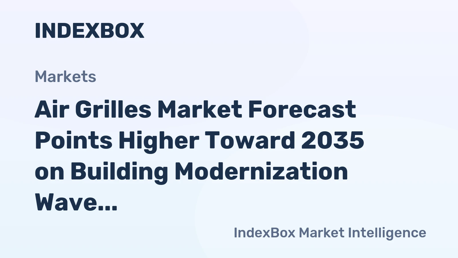 Air Grilles Market Forecast Points Higher Toward 2035 on Building Modernization Wave