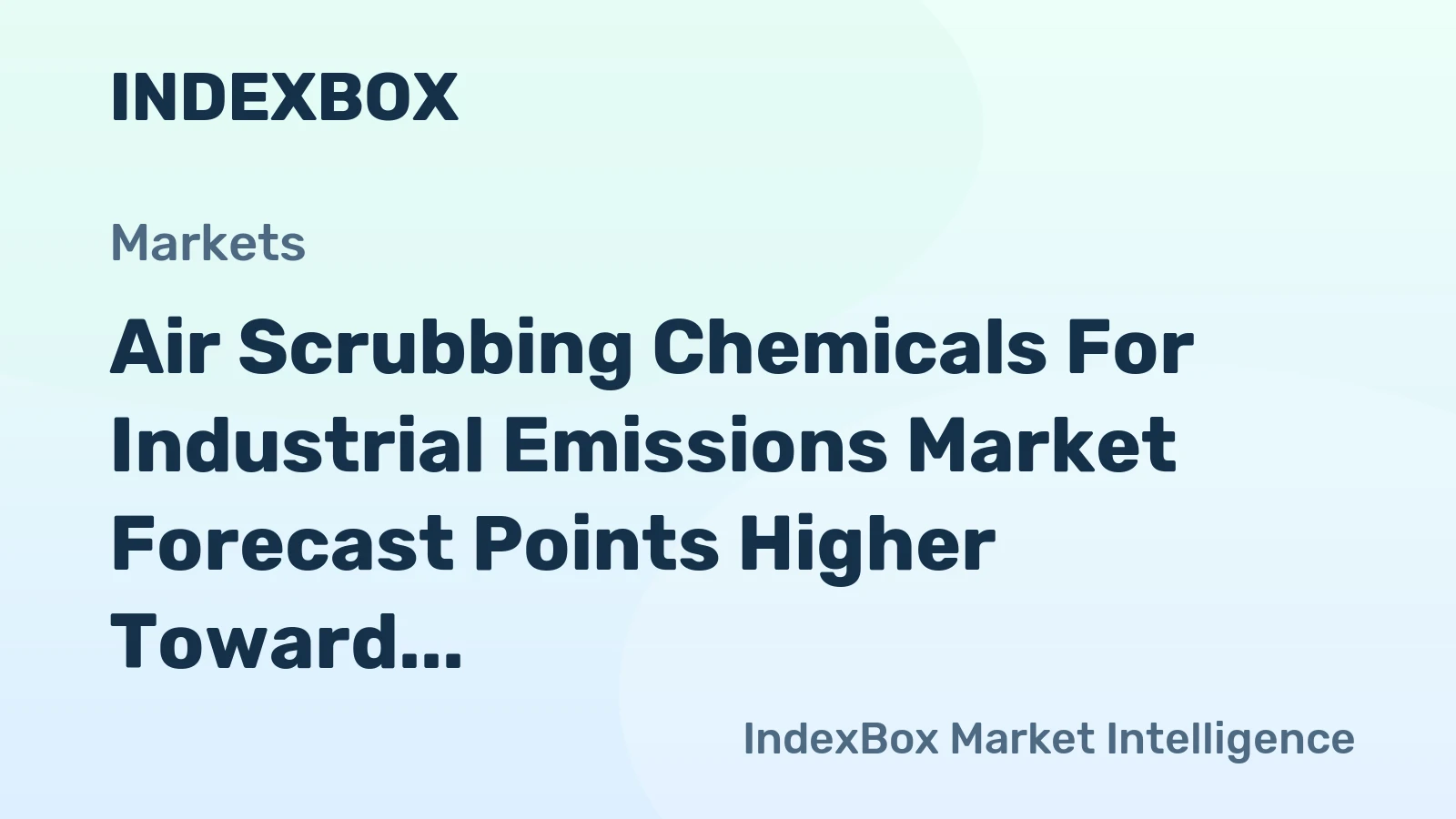 Air Scrubbing Chemicals for Industrial Emissions Market Forecast Points Higher Toward 2035 on Stricter Global Air Quality Rules