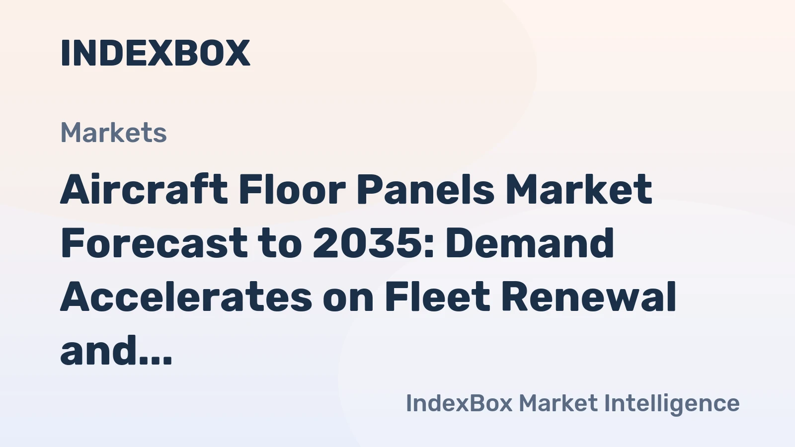 Aircraft Floor Panels Market Forecast to 2035: Demand Accelerates on Fleet Renewal and Lightweighting Mandates