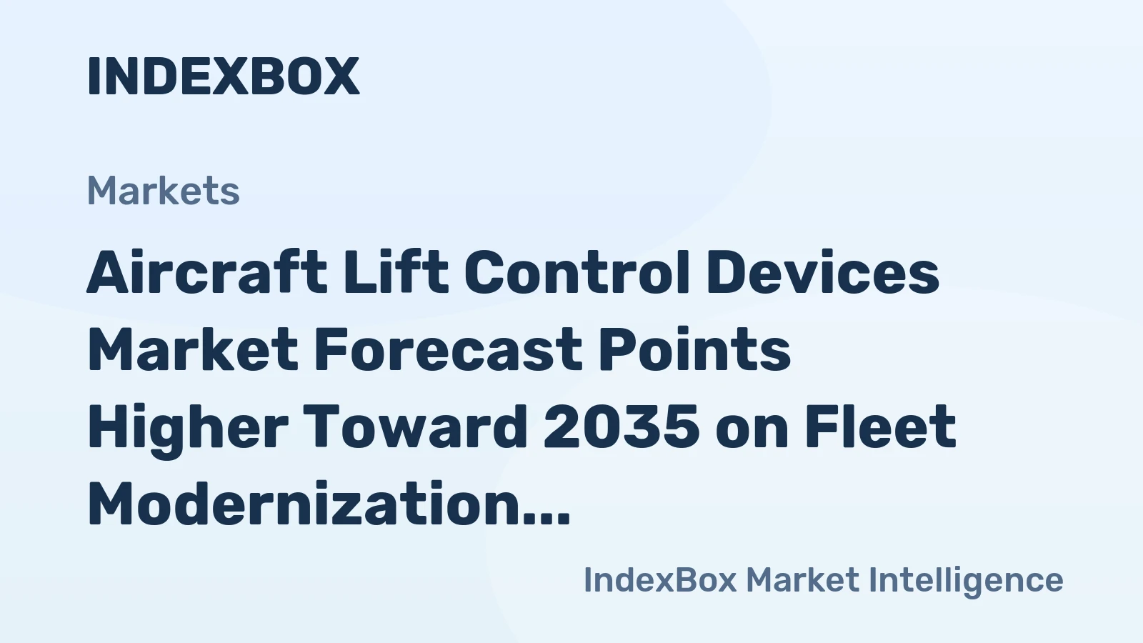 Aircraft Lift Control Devices Market Forecast Points Higher Toward 2035 on Fleet Modernization