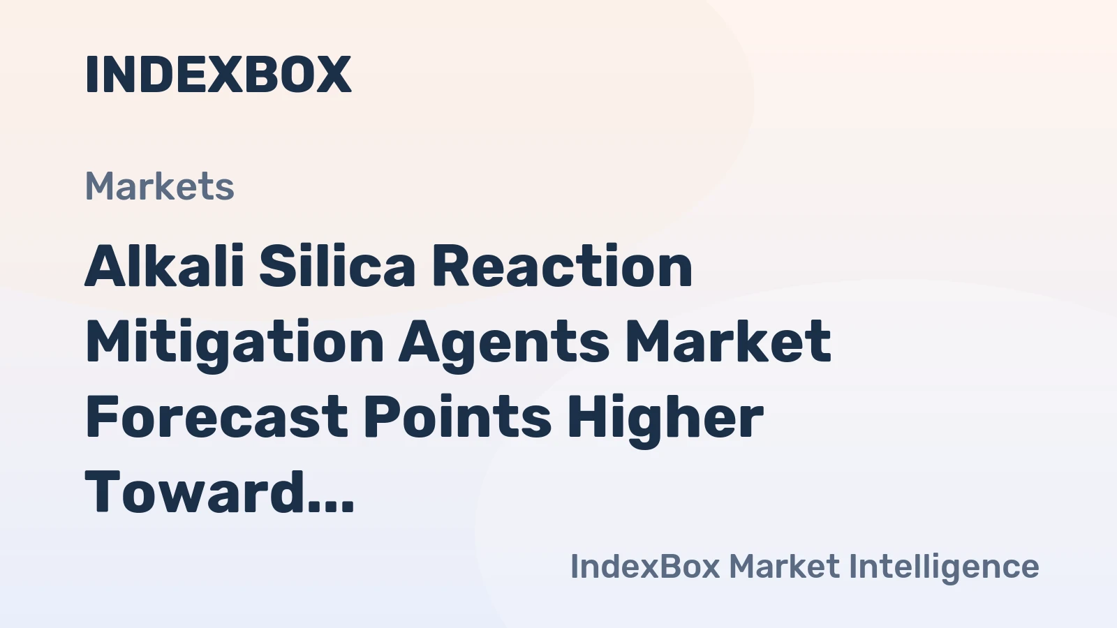 Alkali Silica Reaction Mitigation Agents Market Forecast Points Higher Toward 2035, Driven by Infrastructure Durability Mandates