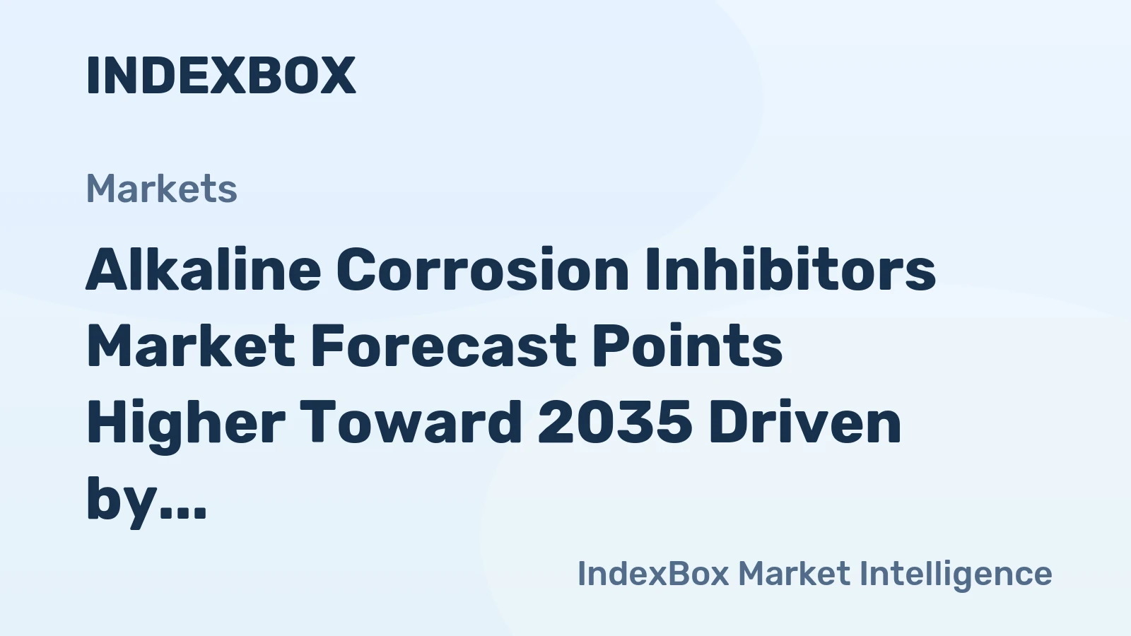 Alkaline Corrosion Inhibitors Market Forecast Points Higher Toward 2035 Driven by Semiconductor Fab Expansion