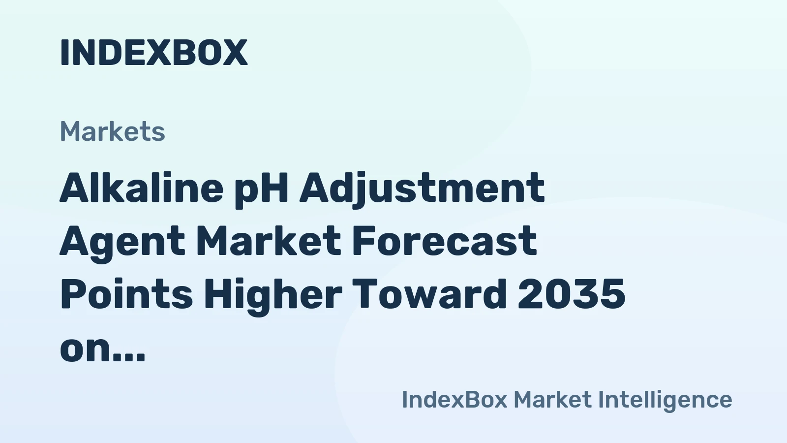 Alkaline pH Adjustment Agent Market Forecast Points Higher Toward 2035 on Semiconductor Wastewater Demand
