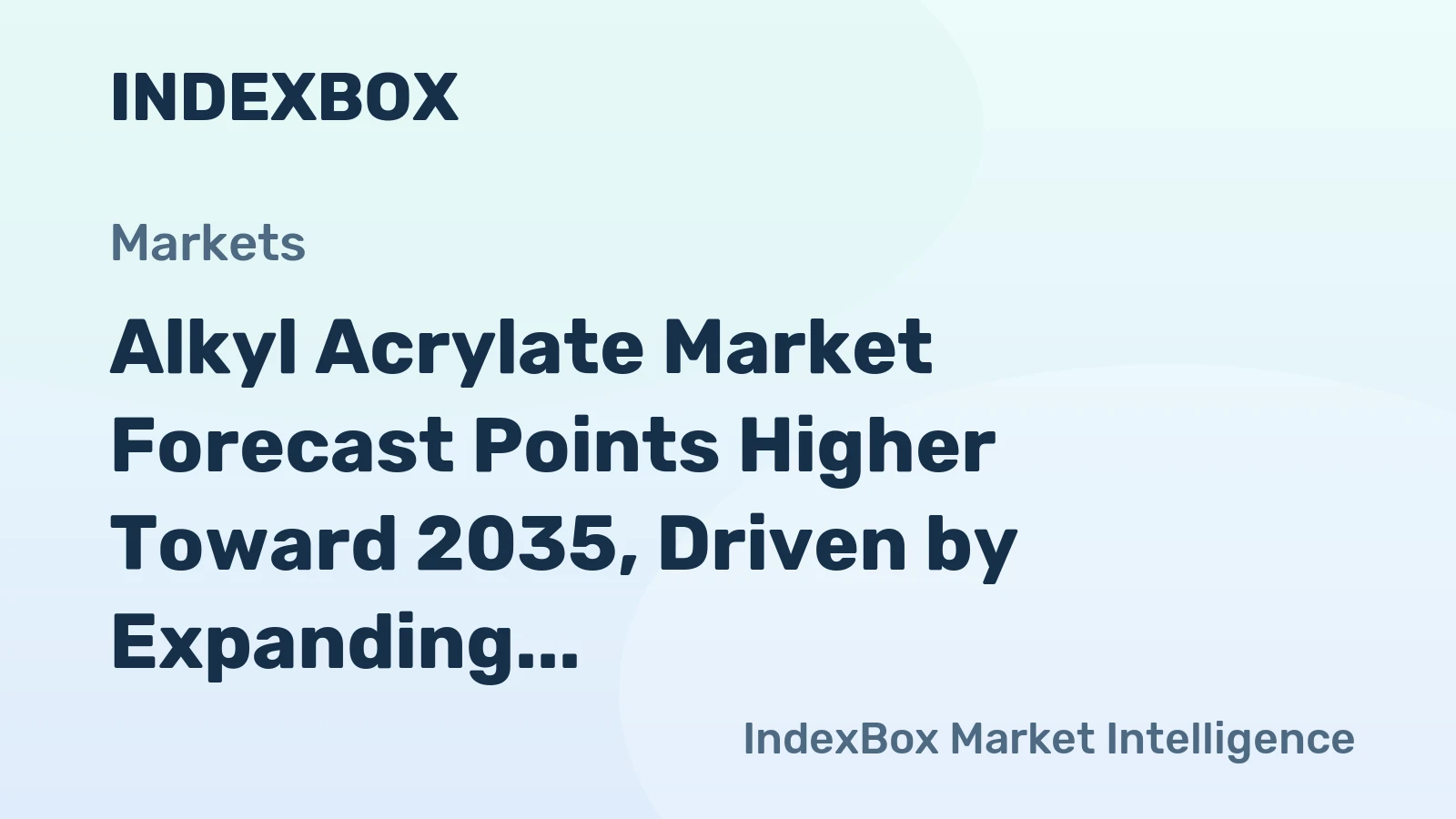 Alkyl Acrylate Market Forecast Points Higher Toward 2035, Driven by Expanding Adhesives and Coatings Demand
