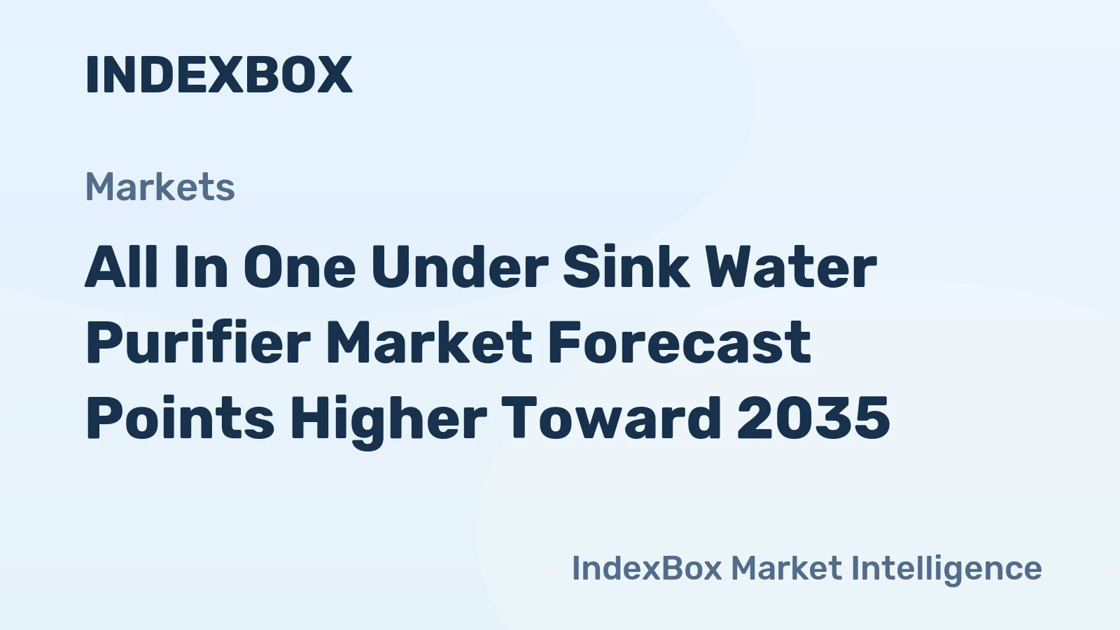 All in One Under Sink Water Purifier Market Forecast Points Higher Toward 2035, Driven by Rising Health Awareness and Smart Home Integration