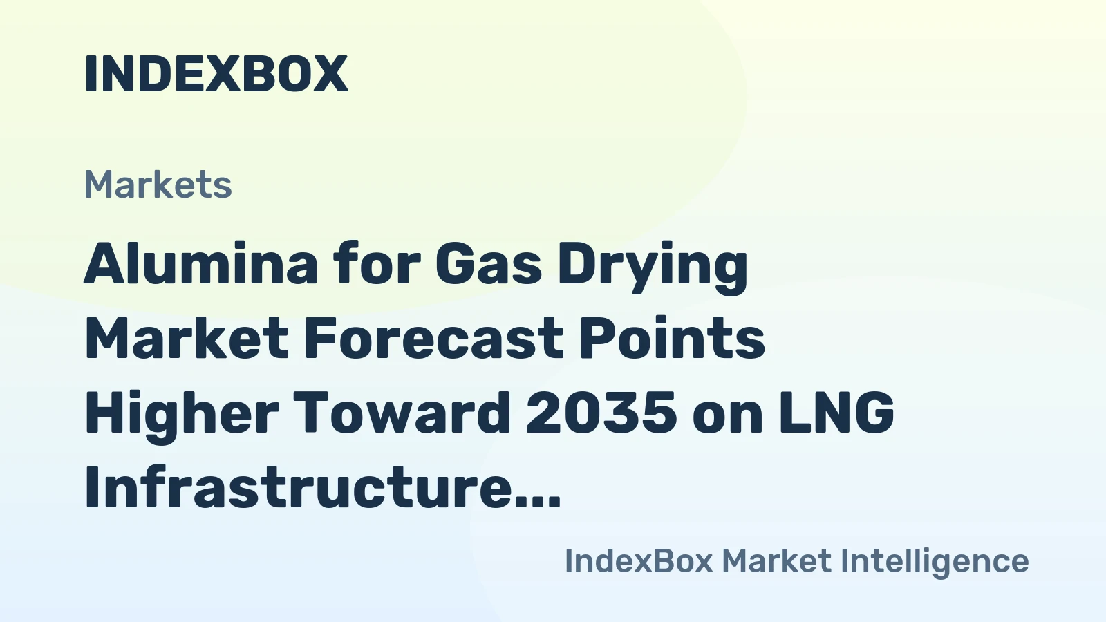 Alumina for Gas Drying Market Forecast Points Higher Toward 2035 on LNG Infrastructure Expansion