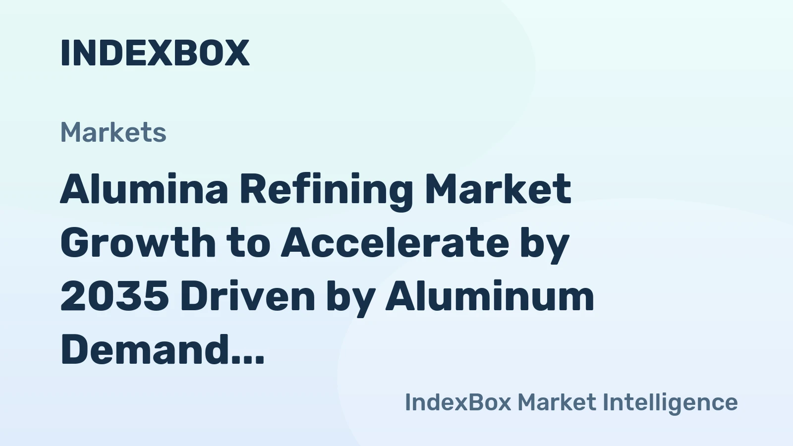 Alumina Refining Market Growth to Accelerate by 2035 Driven by Aluminum Demand and Specialty Applications