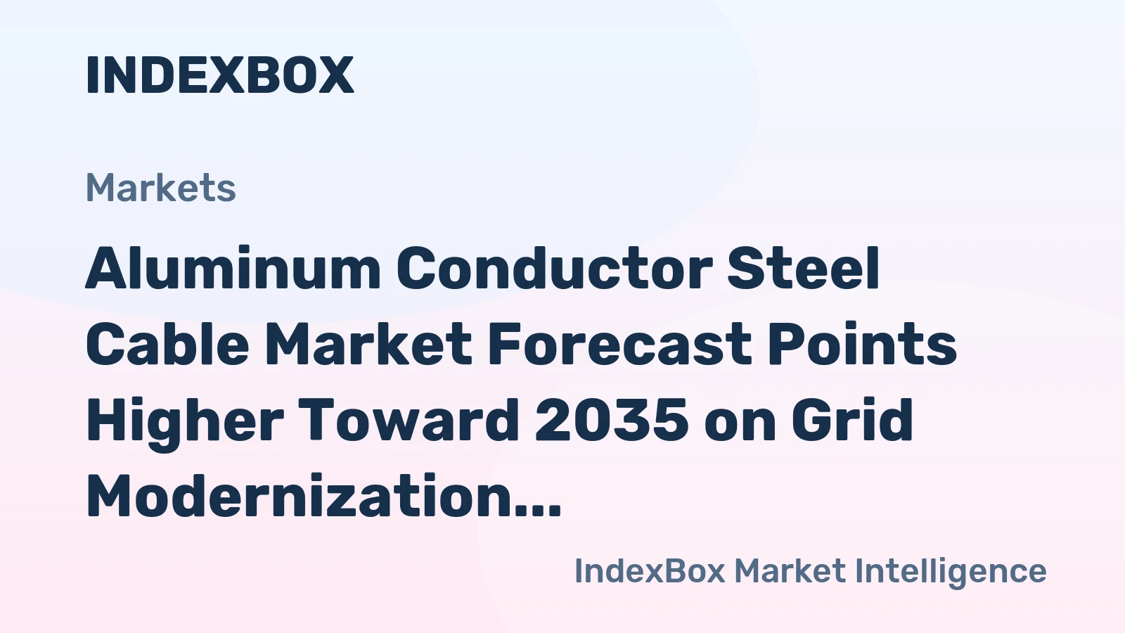 Aluminum Conductor Steel Cable Market Forecast Points Higher Toward 2035 on Grid Modernization Push