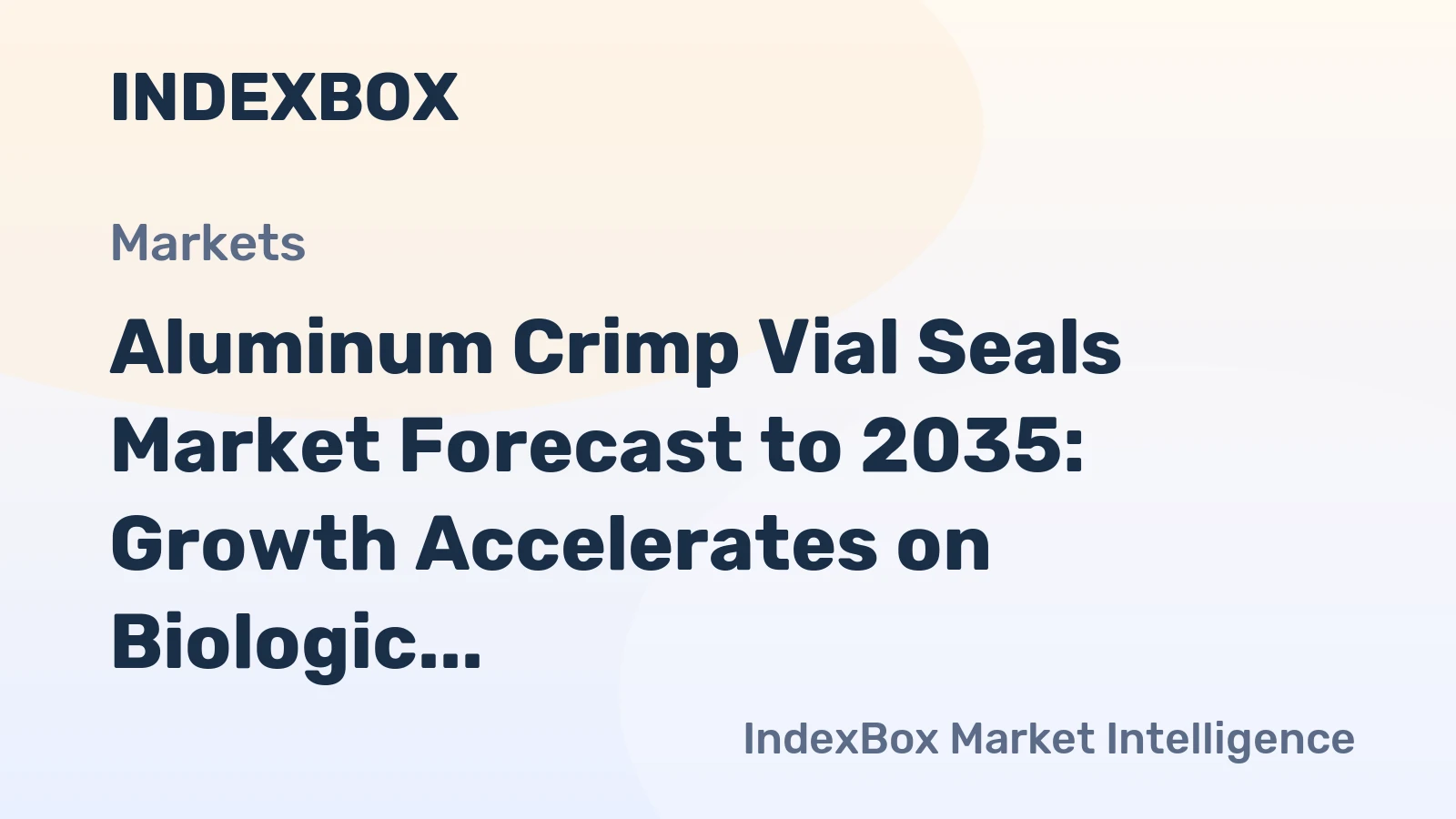 Aluminum Crimp Vial Seals Market Forecast to 2035: Growth Accelerates on Biologic Drug Surge and RTU Adoption