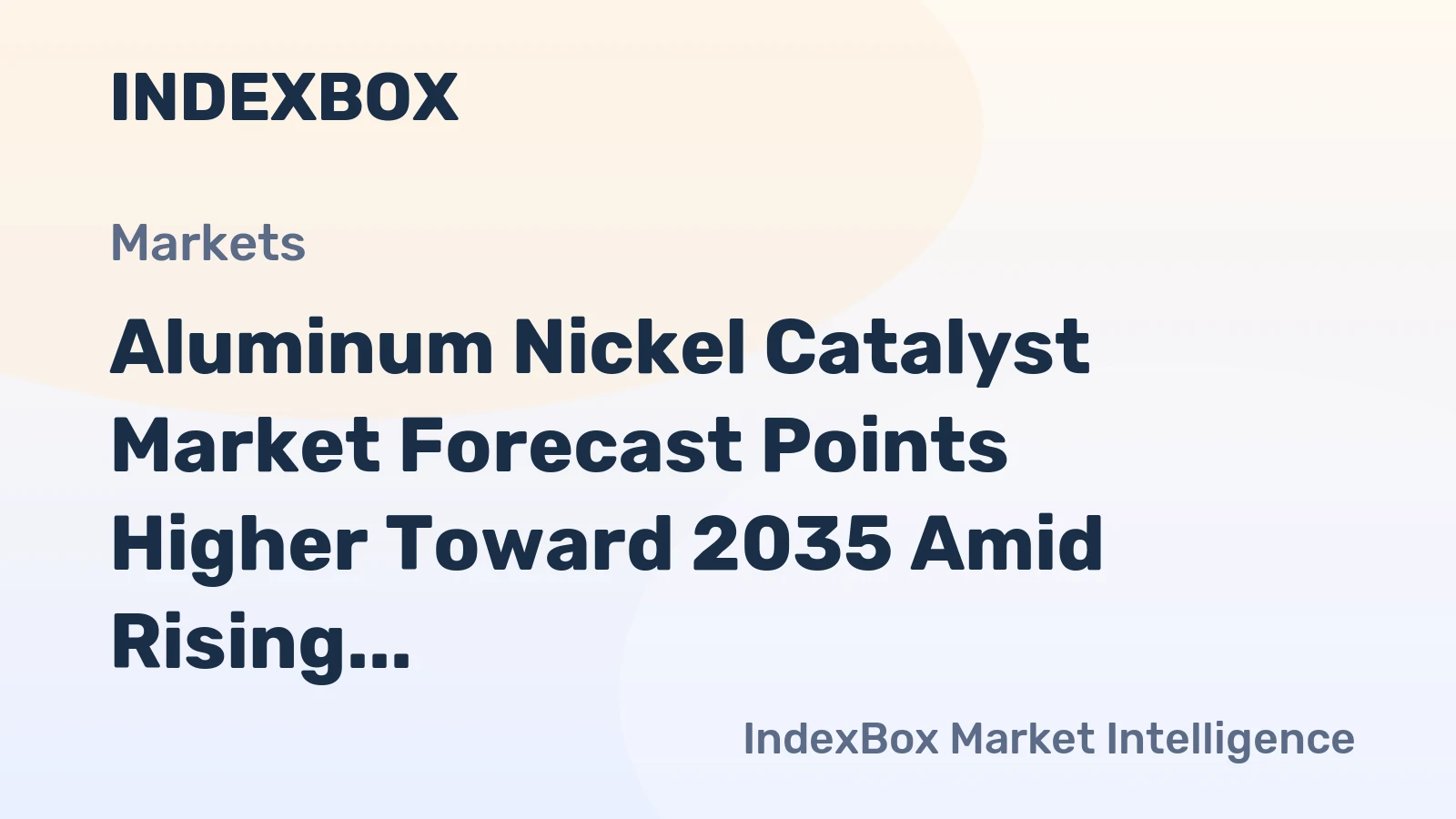 Aluminum Nickel Catalyst Market Forecast Points Higher Toward 2035 Amid Rising Hydrogenation Demand