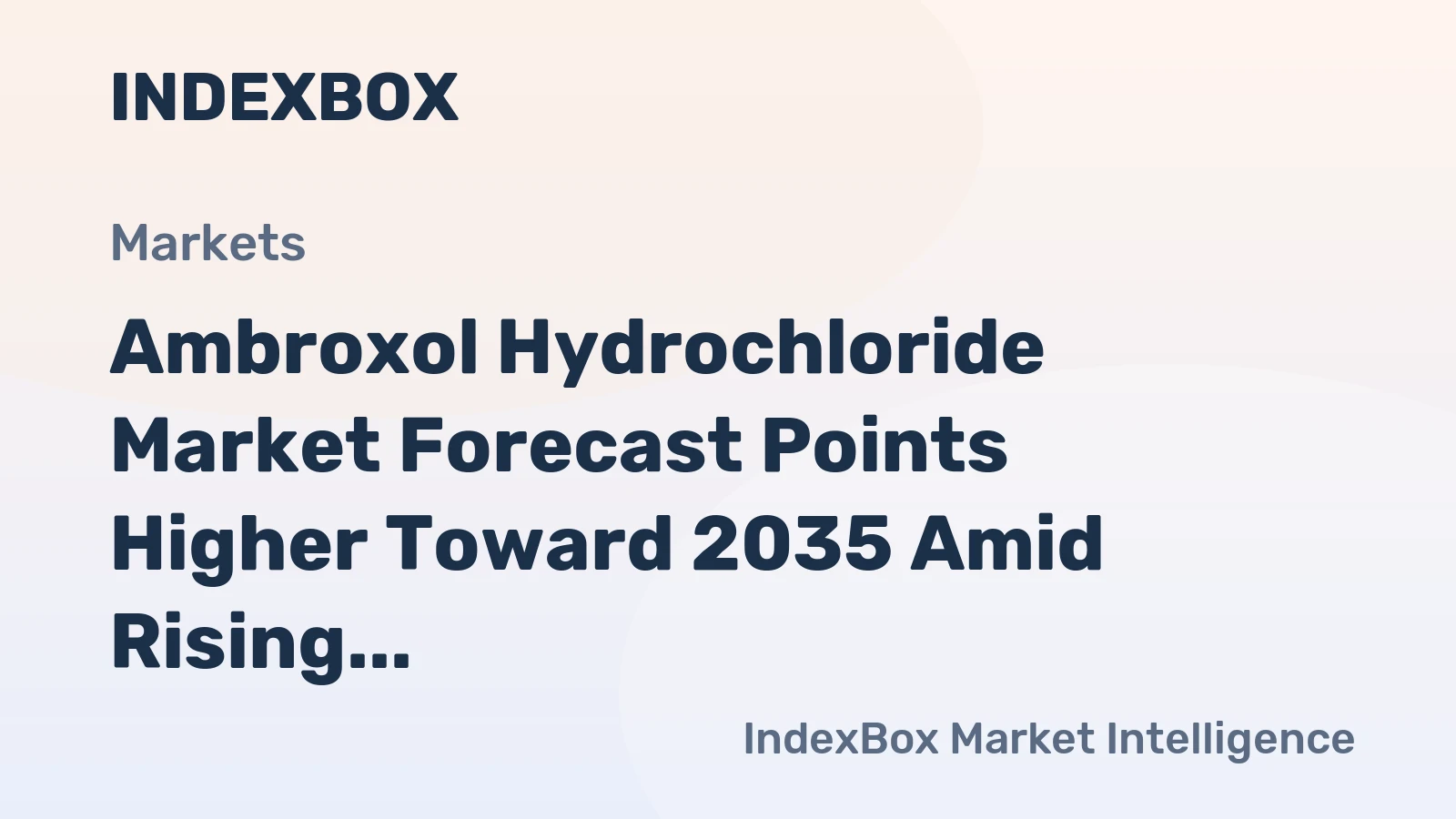 Ambroxol Hydrochloride Market Forecast Points Higher Toward 2035 Amid Rising Respiratory Disease Prevalence
