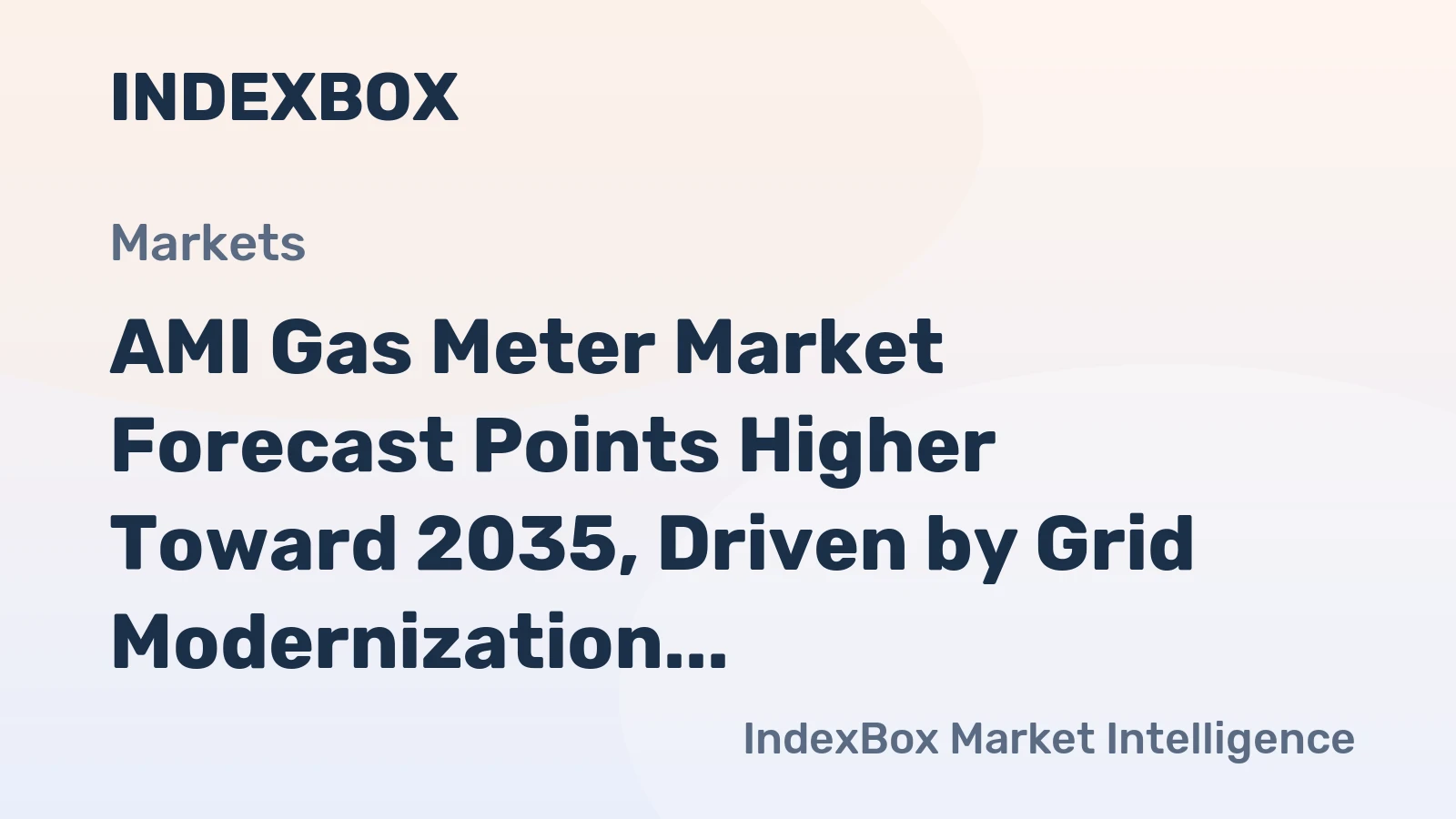 AMI Gas Meter Market Forecast Points Higher Toward 2035, Driven by Grid Modernization