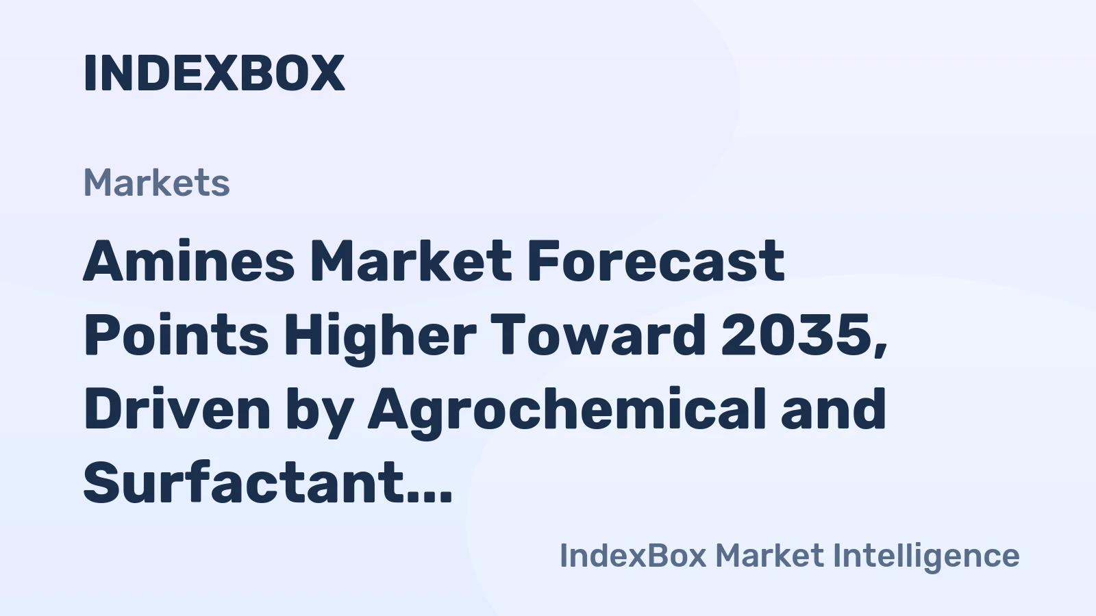 Amines Market Forecast Points Higher Toward 2035, Driven by Agrochemical and Surfactant Demand