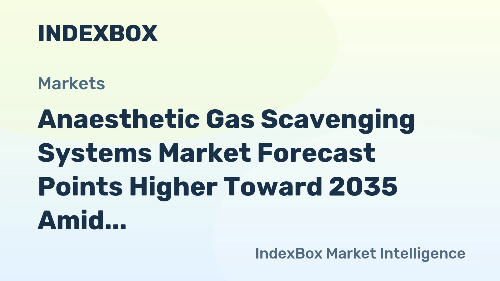 Anaesthetic Gas Scavenging Systems Market Forecast Points Higher Toward 2035 Amid Stricter Emission Rules