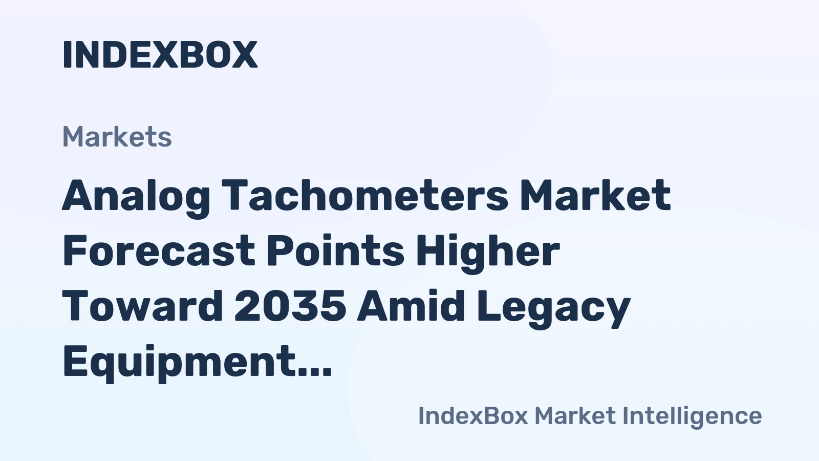 Analog Tachometers Market Forecast Points Higher Toward 2035 Amid Legacy Equipment Retention and Industrial Maintenance Demand