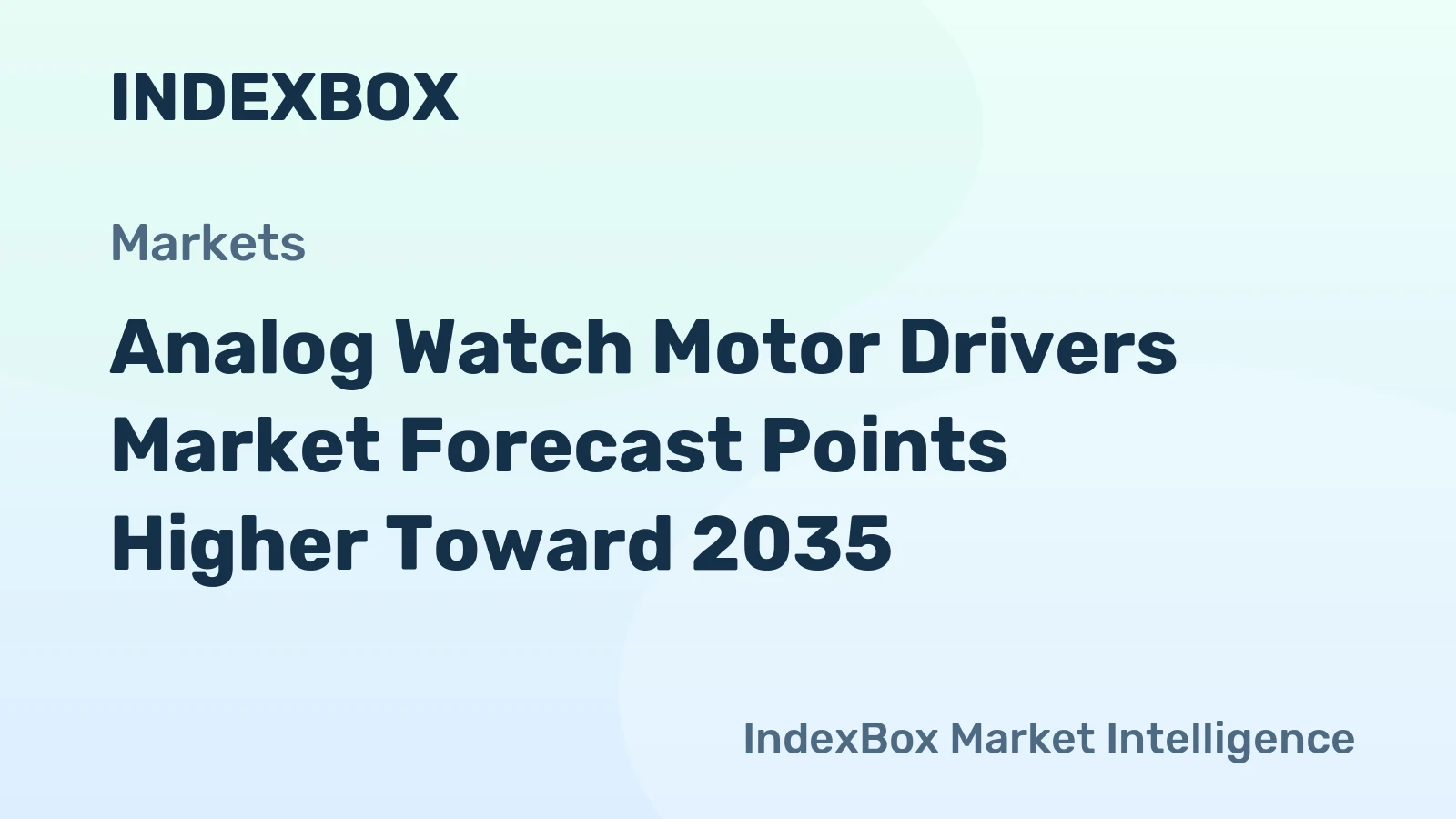 Analog Watch Motor Drivers Market Forecast Points Higher Toward 2035, Driven by Miniaturization and Energy Efficiency Demands