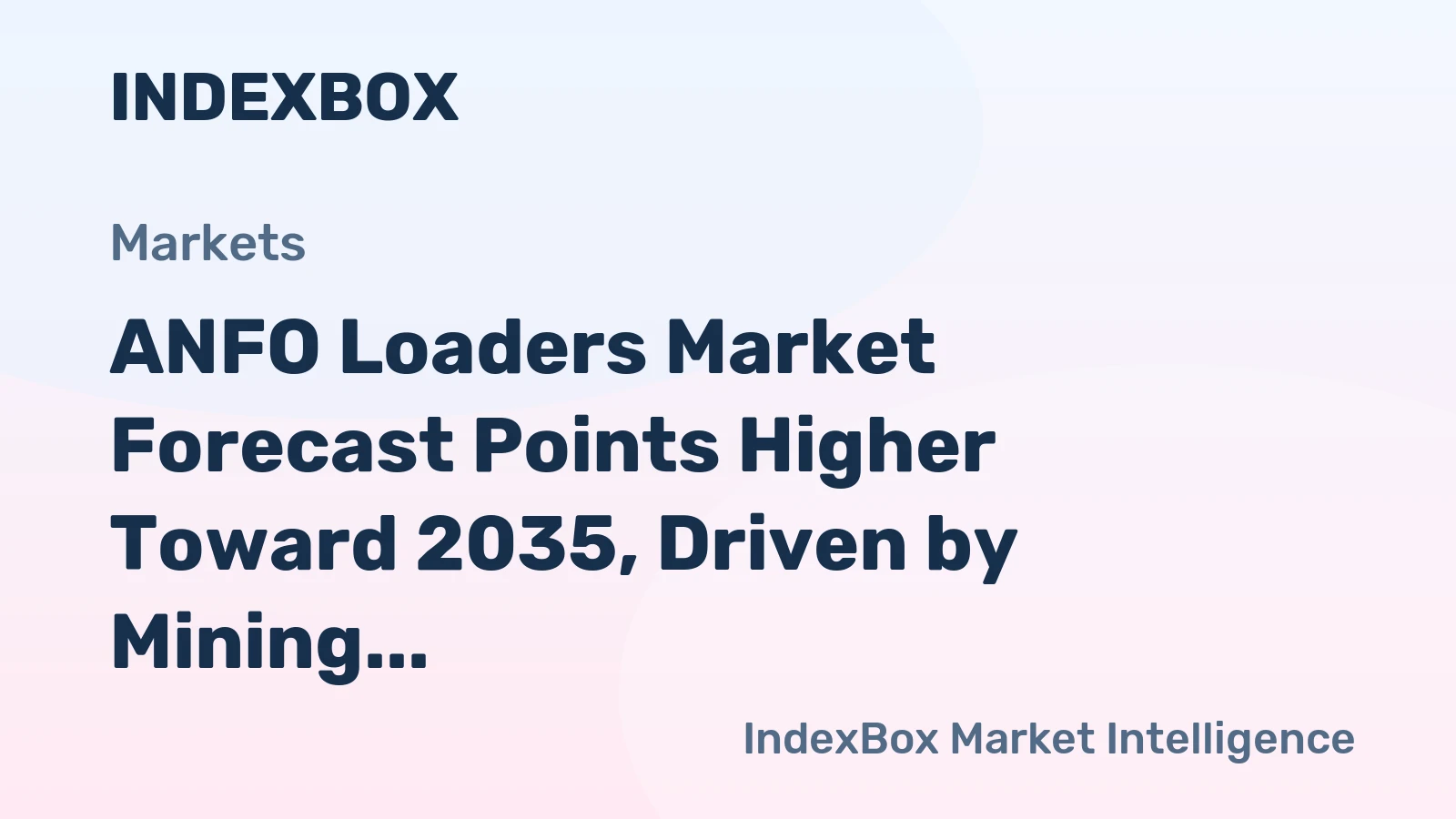 ANFO Loaders Market Forecast Points Higher Toward 2035, Driven by Mining Automation and Safety Mandates