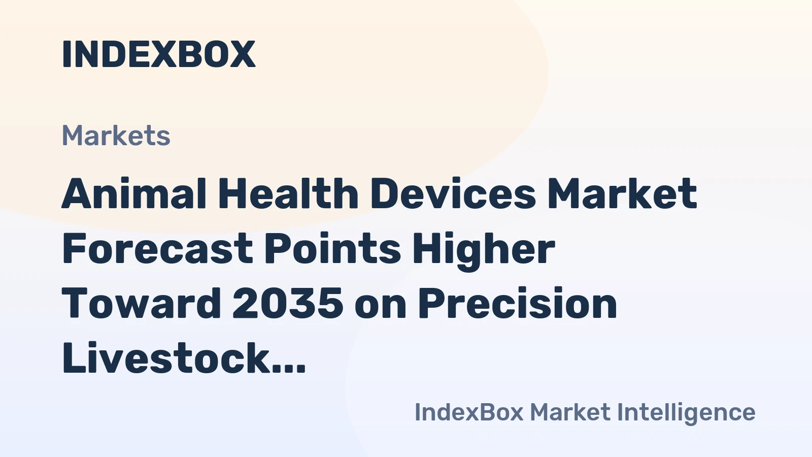 Animal Health Devices Market Forecast Points Higher Toward 2035 on Precision Livestock and PET Premiumization