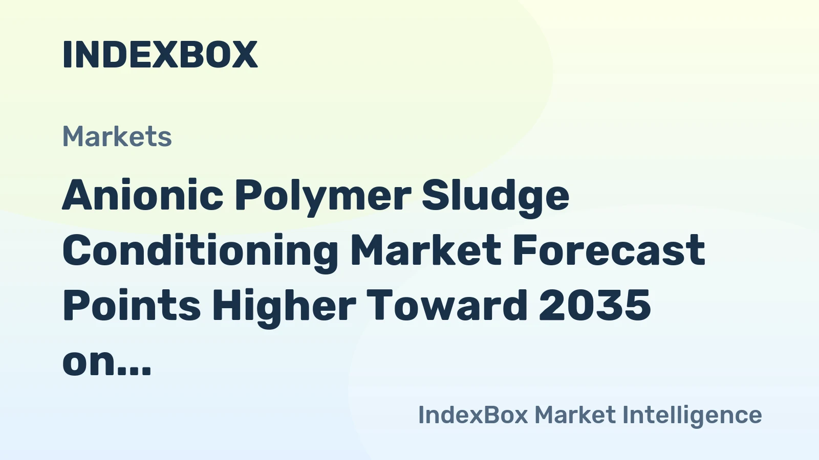 Anionic Polymer Sludge Conditioning Market Forecast Points Higher Toward 2035 on Tightening Biosolids Regulations
