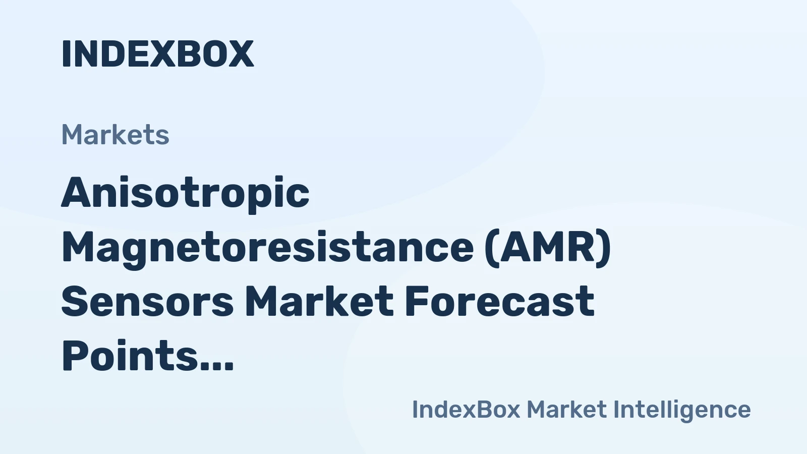 Anisotropic Magnetoresistance (AMR) Sensors Market Forecast Points Higher Toward 2035 on Automotive Electrification