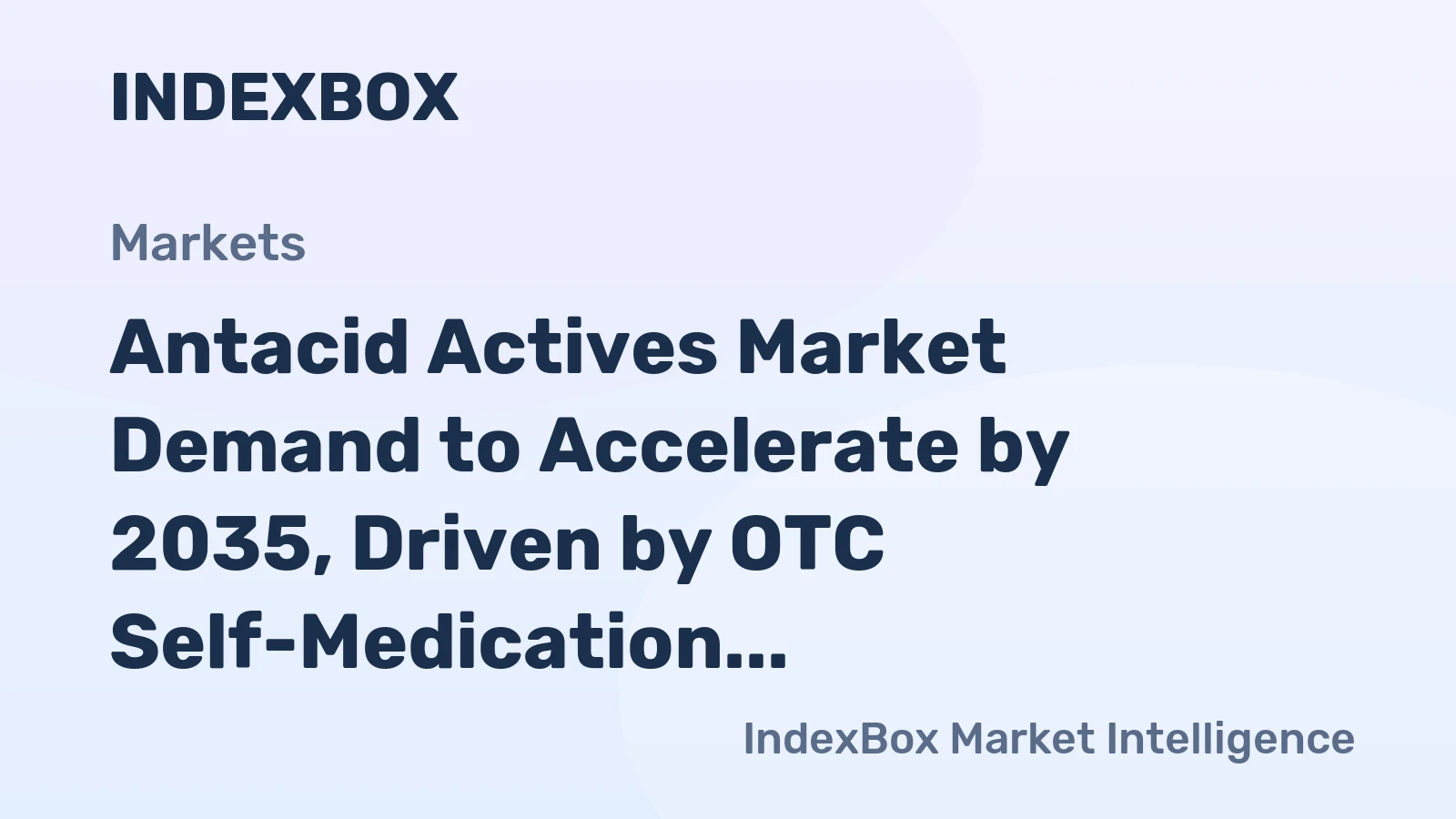 Antacid Actives Market Demand to Accelerate by 2035, Driven by OTC Self-Medication Trends