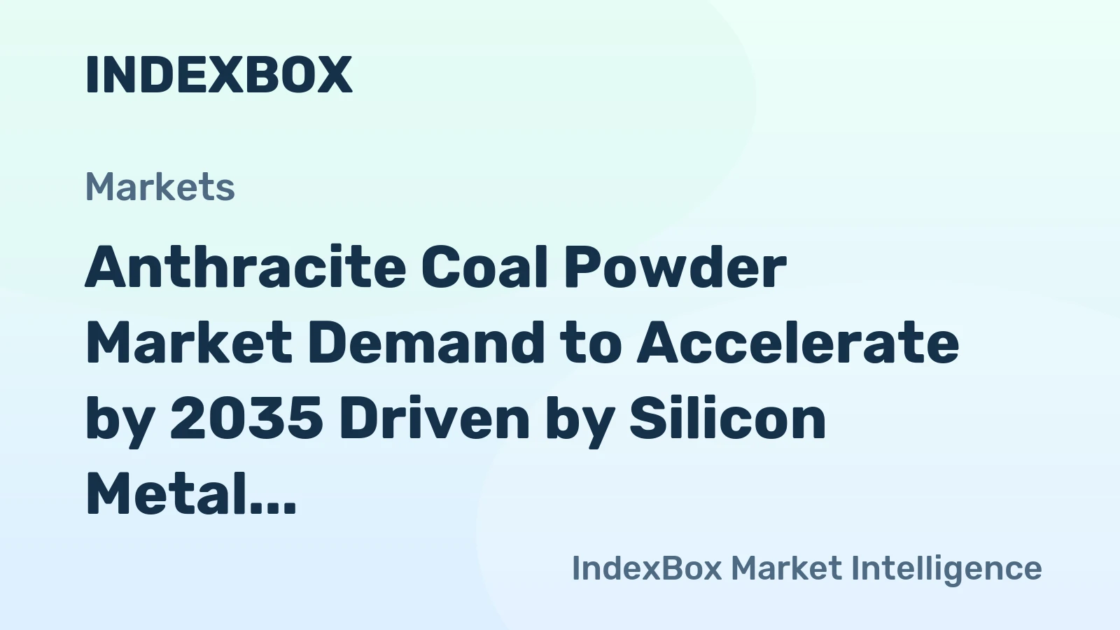 Anthracite Coal Powder Market Demand to Accelerate by 2035 Driven by Silicon Metal and EAF Steel Growth