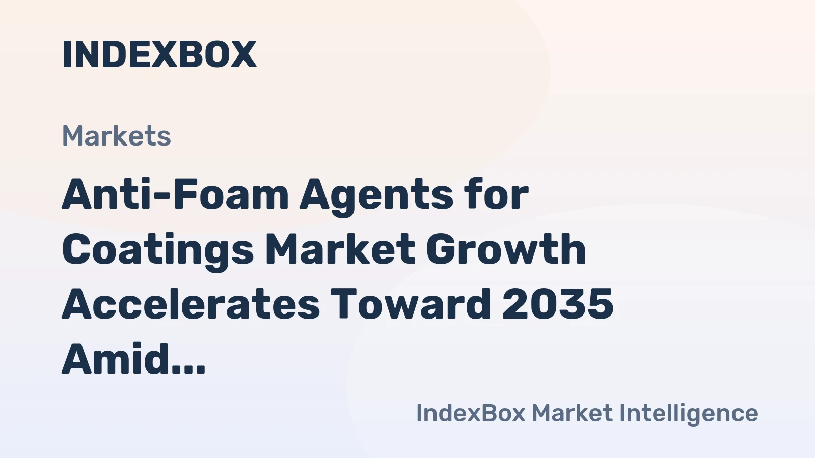 Anti-Foam Agents for Coatings Market Growth Accelerates Toward 2035 Amid Rising Demand for Waterborne Formulations