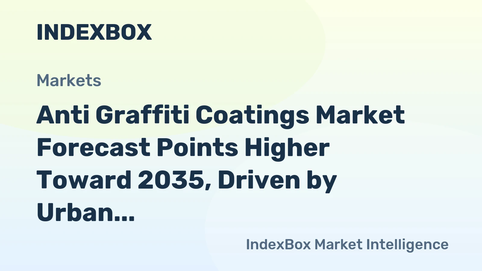 Anti Graffiti Coatings Market Forecast Points Higher Toward 2035, Driven by Urban Infrastructure Preservation