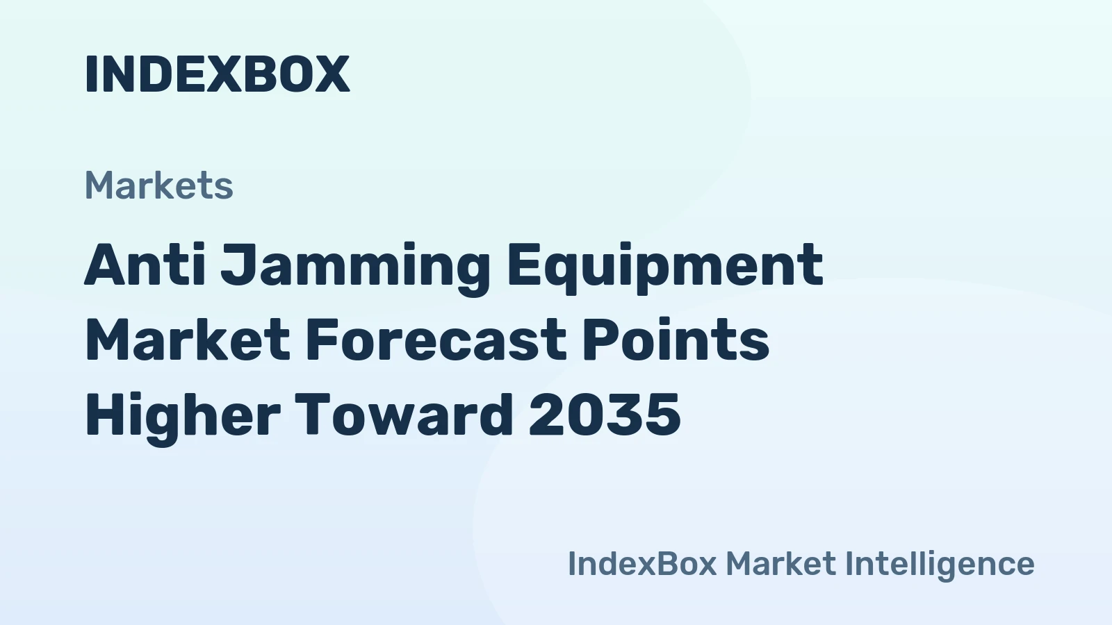 Anti Jamming Equipment Market Forecast Points Higher Toward 2035, Driven by Rising GNSS Interference and Defense Modernization