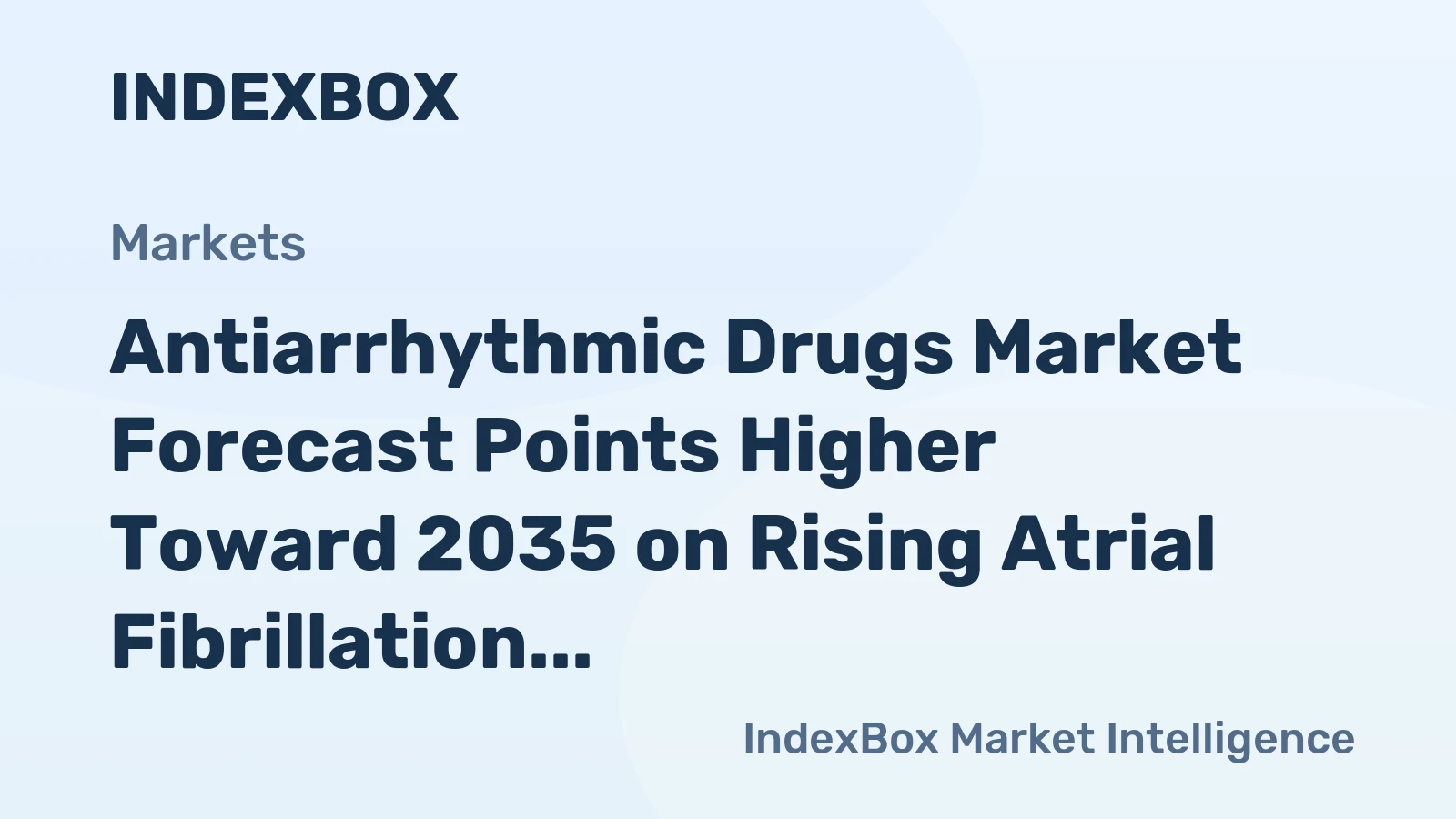 Antiarrhythmic Drugs Market Forecast Points Higher Toward 2035 on Rising Atrial Fibrillation Prevalence