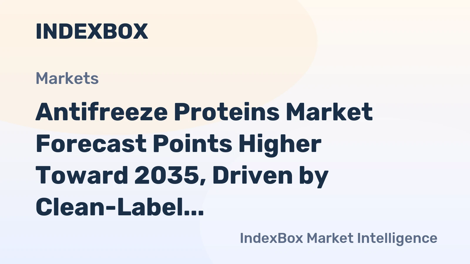 Antifreeze Proteins Market Forecast Points Higher Toward 2035, Driven by Clean-Label Frozen Food Demand