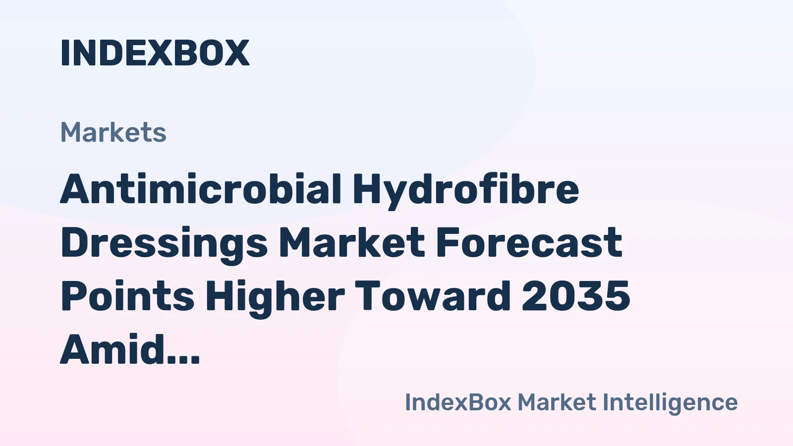 Antimicrobial Hydrofibre Dressings Market Forecast Points Higher Toward 2035 Amid Rising Chronic Wound Burden