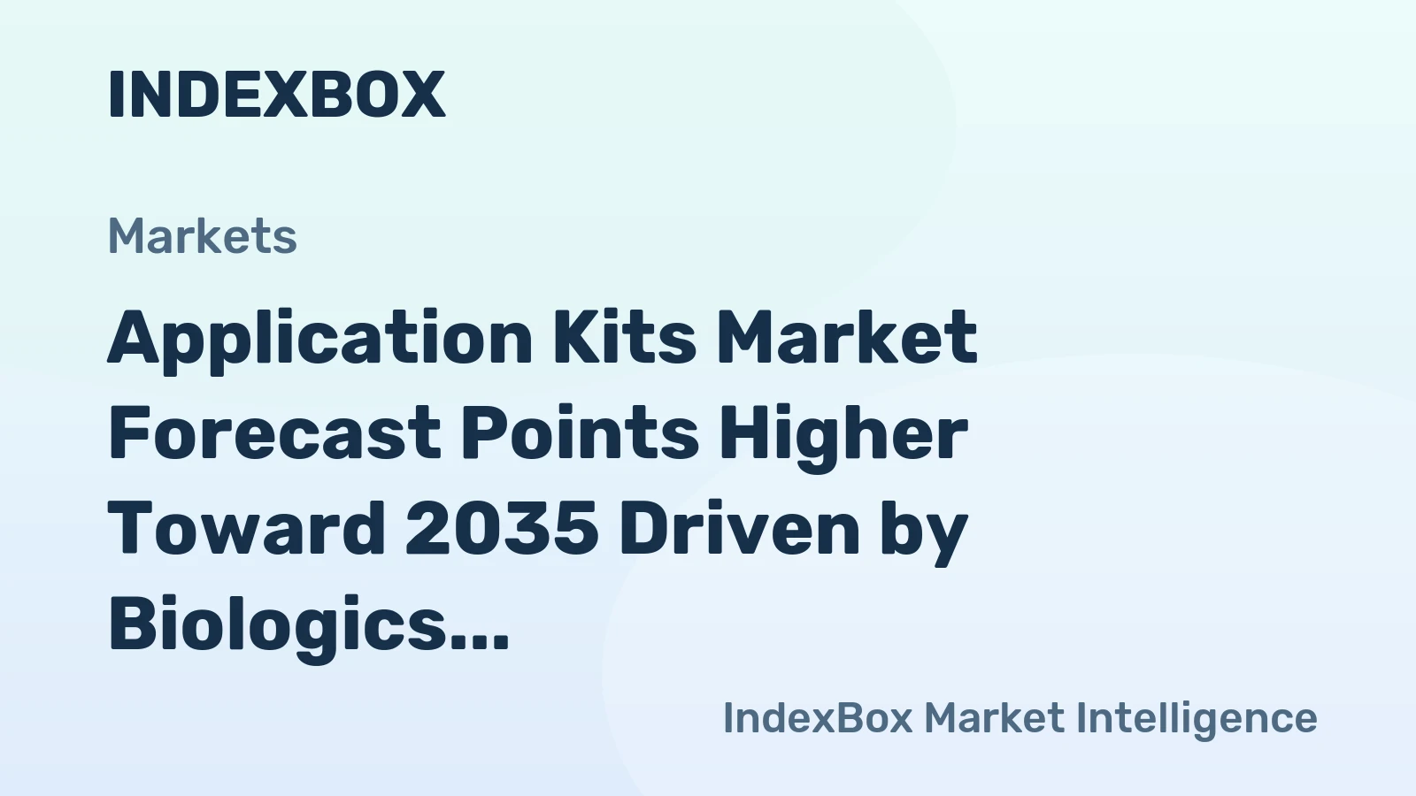 Application Kits Market Forecast Points Higher Toward 2035 Driven by Biologics Pipeline Expansion