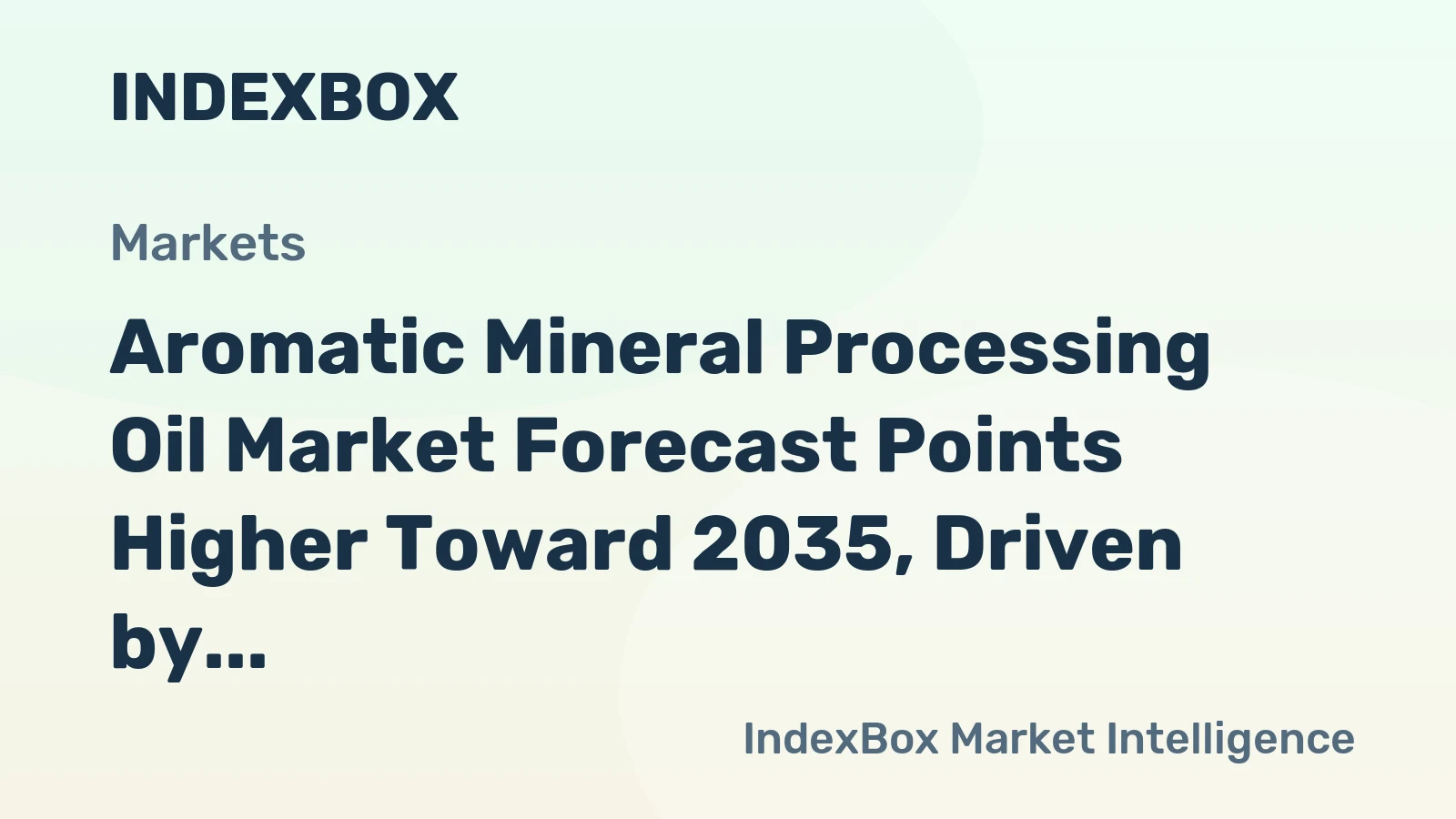 Aromatic Mineral Processing Oil Market Forecast Points Higher Toward 2035, Driven by Tire Sector Demand