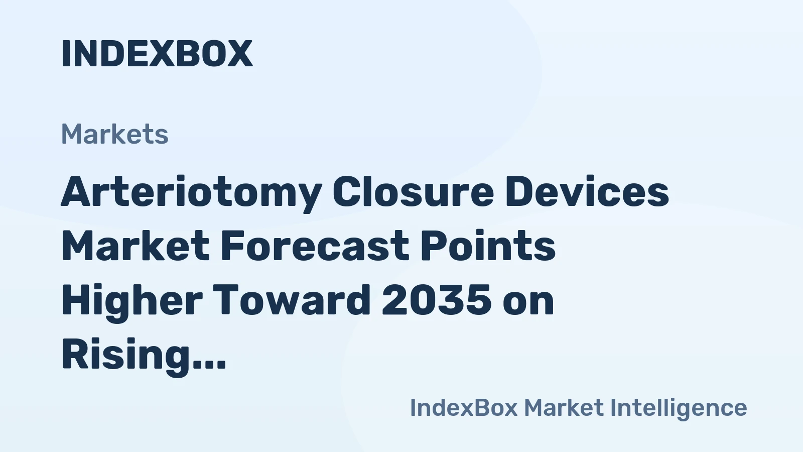 Arteriotomy Closure Devices Market Forecast Points Higher Toward 2035 on Rising PCI Volumes