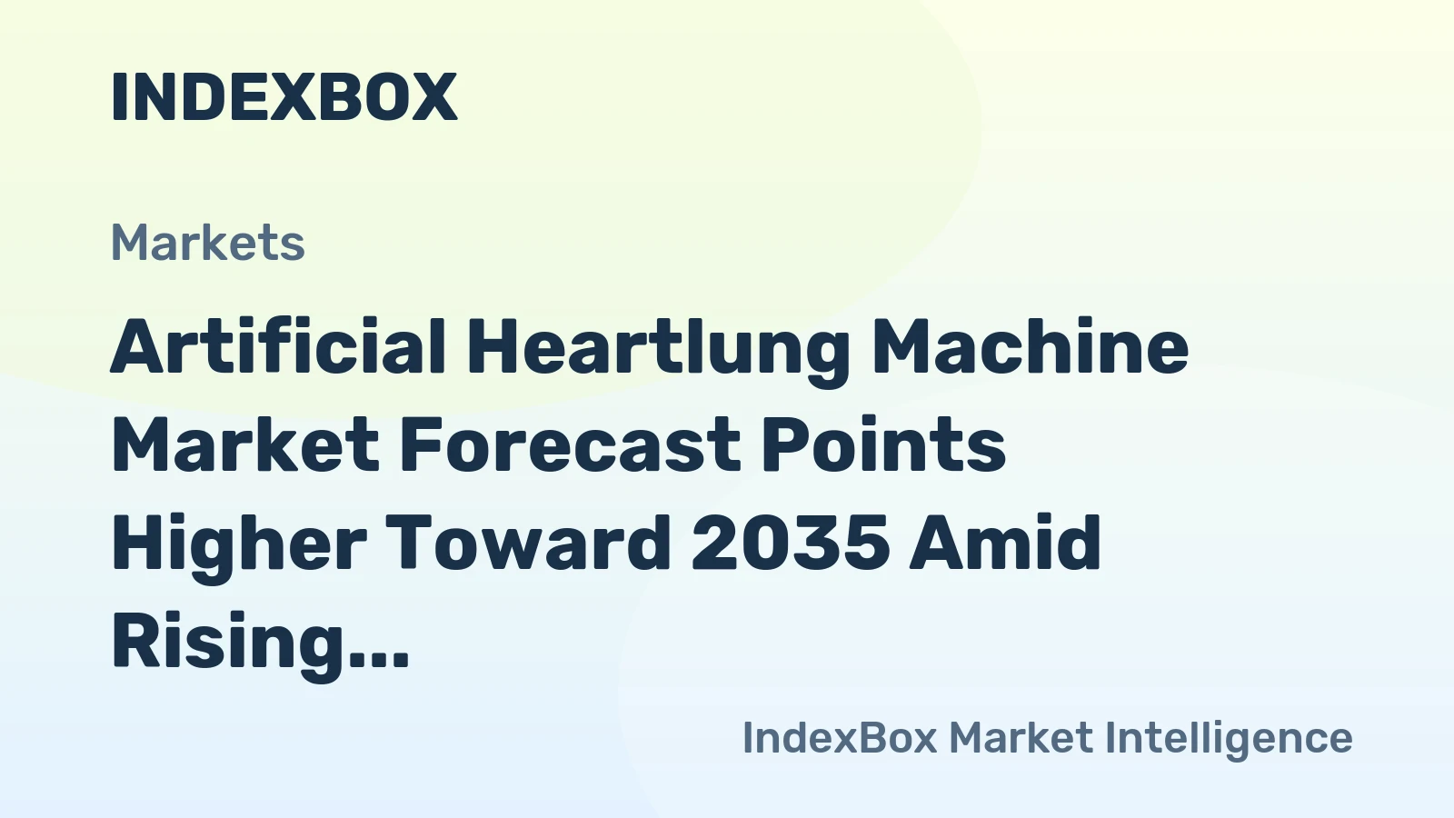 Artificial Heartlung Machine Market Forecast Points Higher Toward 2035 Amid Rising Cardiac Surgery Volumes
